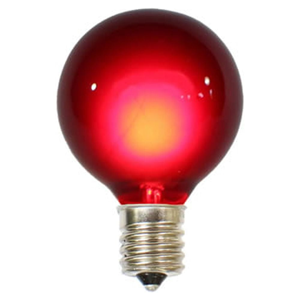 Vickerman Red G50 Replacement Bulb, 10 per pack - Walmart.com
