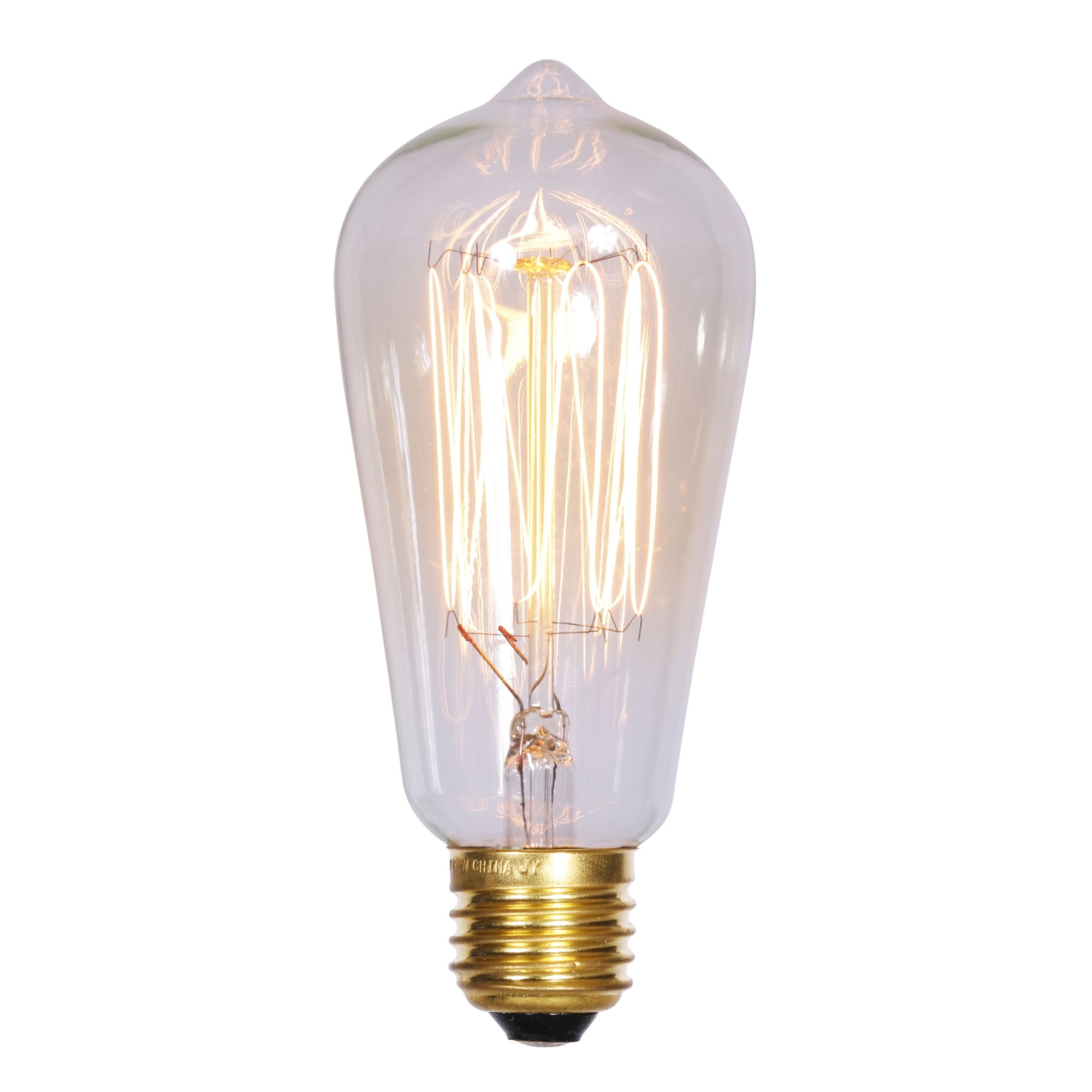Vickerman ST58 Clear Edison E26 Bulb 40W120V.33Amp - Walmart.com
