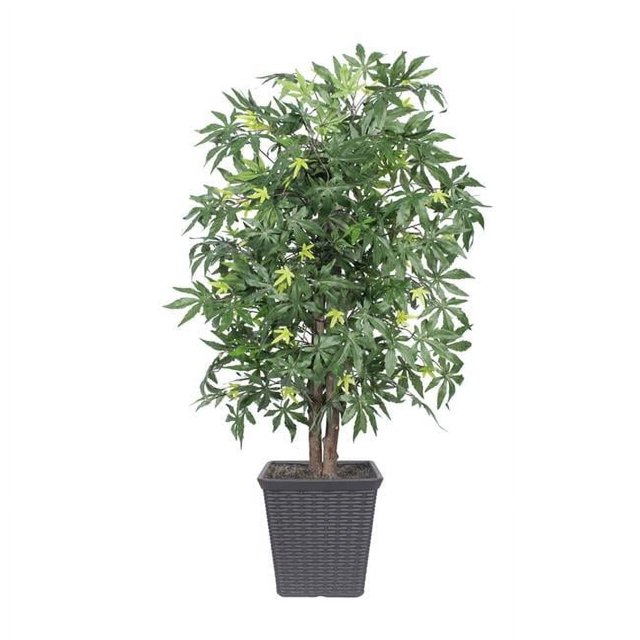 Vickerman TBU1840-SG 4 ft. Japanese Maple Bush Square Grey Container ...