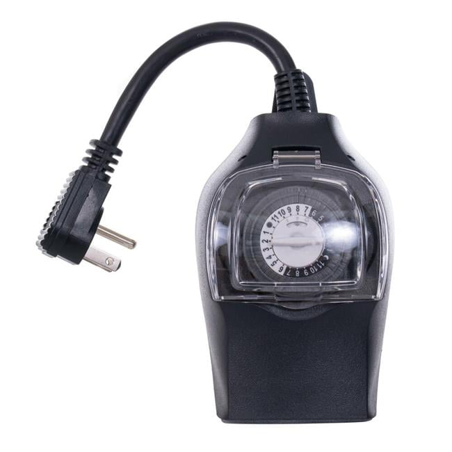 Vickerman V240200 125V 15 Amp Outdoor Mechanical Pin Timer, Black ...