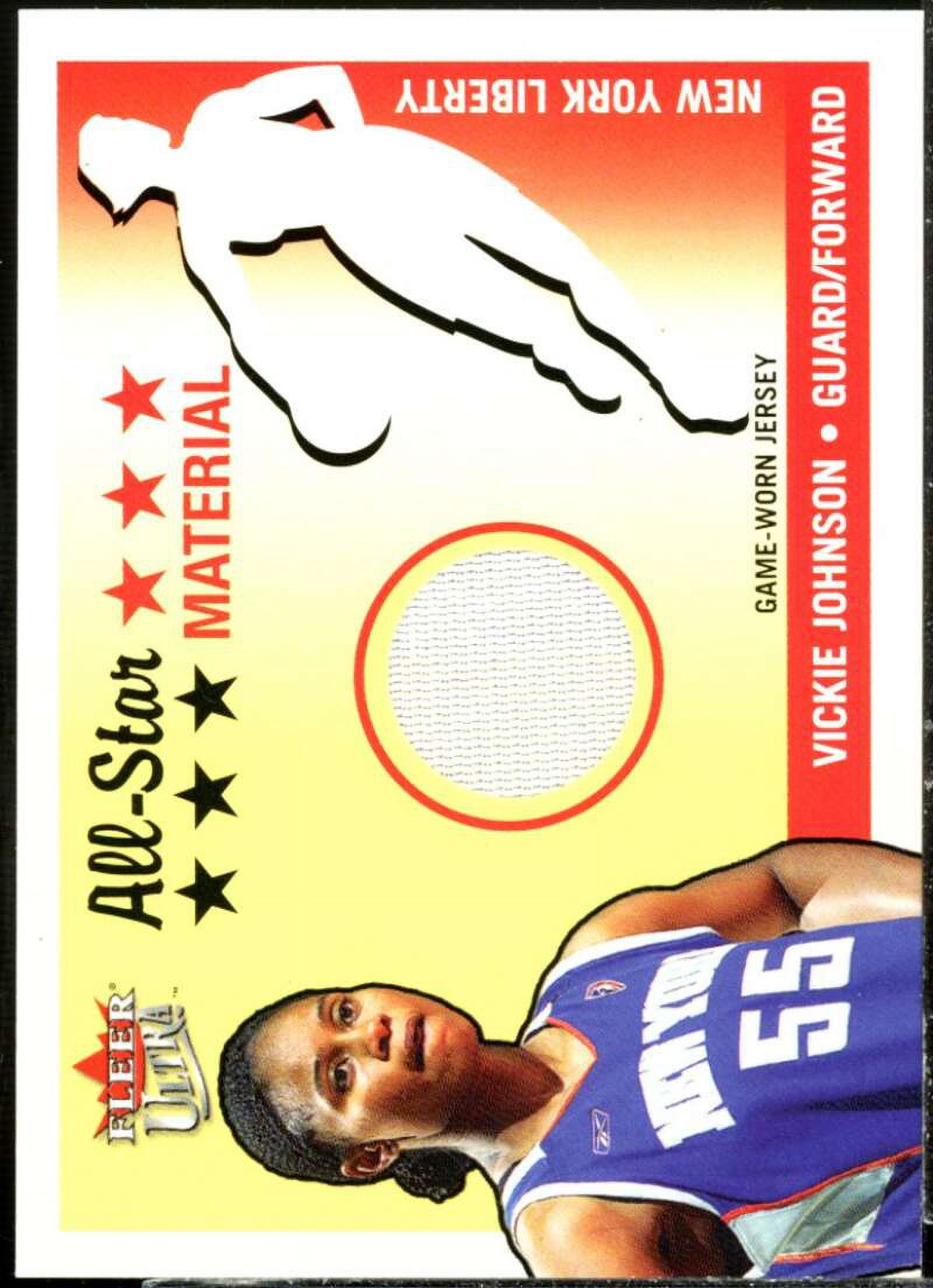 Vickie Johnson Card 2003 Ultra WNBA All-Star Review Material #13 ...