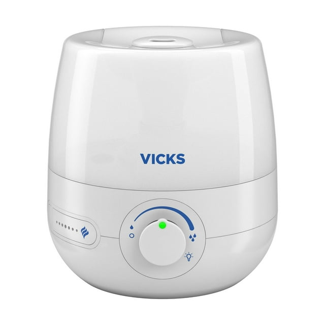 Vicks 0.6 Gallon Natural Care Cool Mist Ultrasonic Humidifier, 200 sq ...