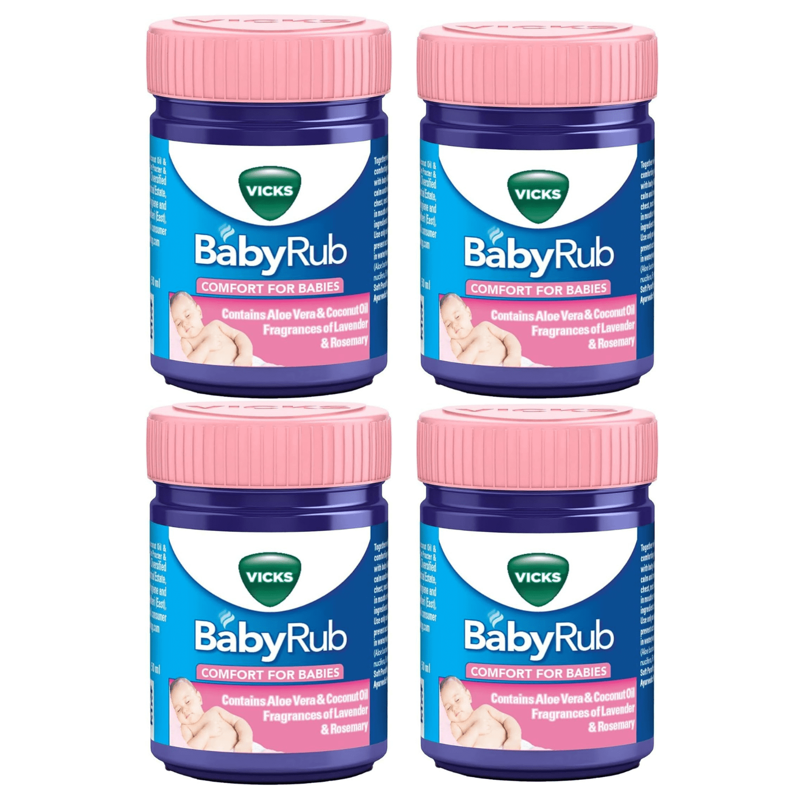 Vicks BabyRub Vapor Ointment with Essential Oils for Relaxing Comfort ...