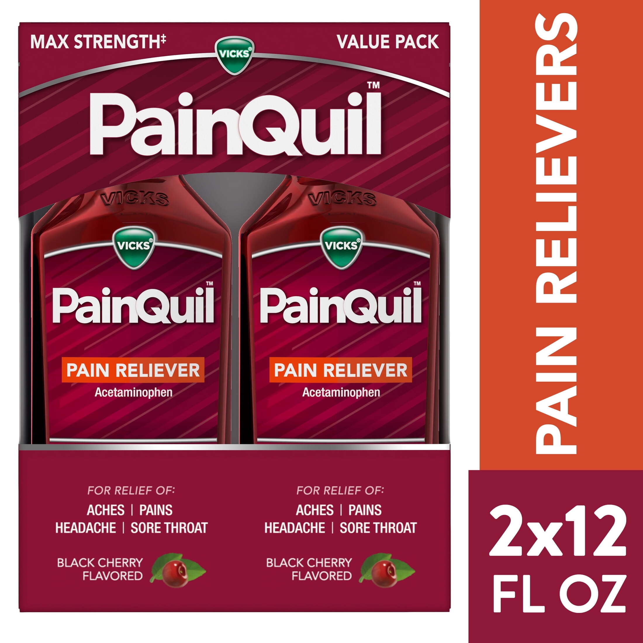 Vicks PainQuil Pain Relief Liquid, Acetaminophen Pain Reliever for ...