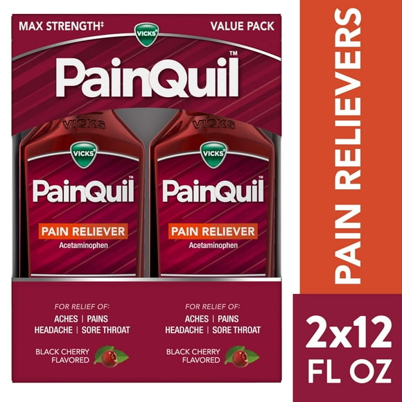 Vicks PainQuil Pain Relief Liquid, Acetaminophen Pain Reliever for ...