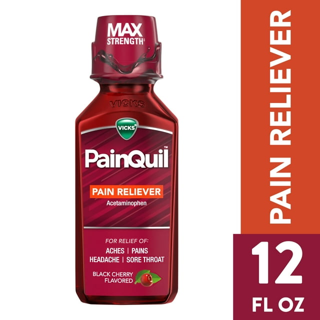 Vicks PainQuil Pain Relief Liquid, Acetaminophen, Over-the-Counter ...