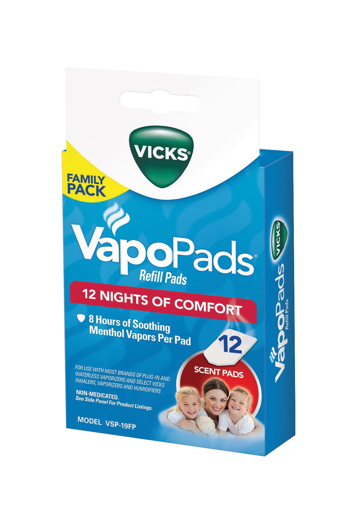Vicks Scent Pad Replacements 12 Pack, VSP-19FP HSA/FSA Eligible ...