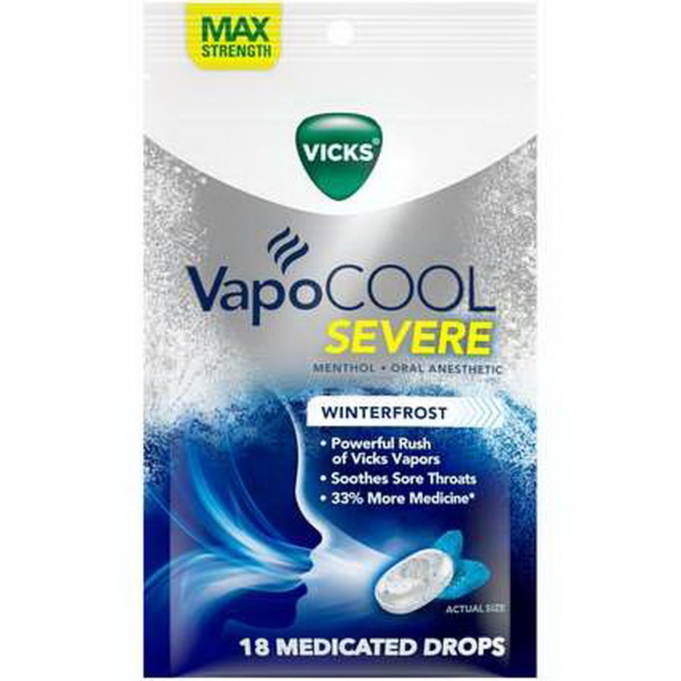 Vicks Severe Winterfrost Vapodrop 18ct (12 Pack) - Walmart.com