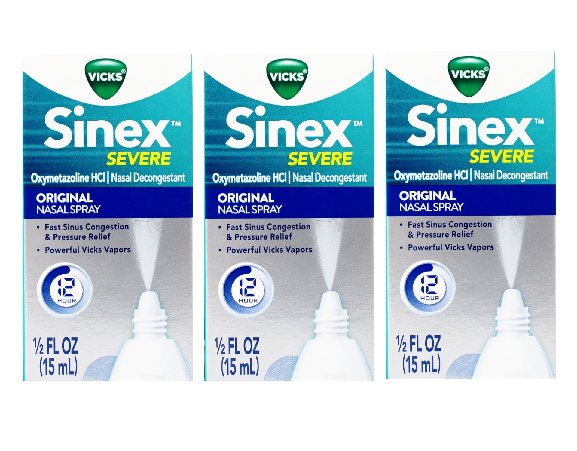 Vicks Sinex Severe Decongestant Mist for Sinus & Nose, Cold Relief ...