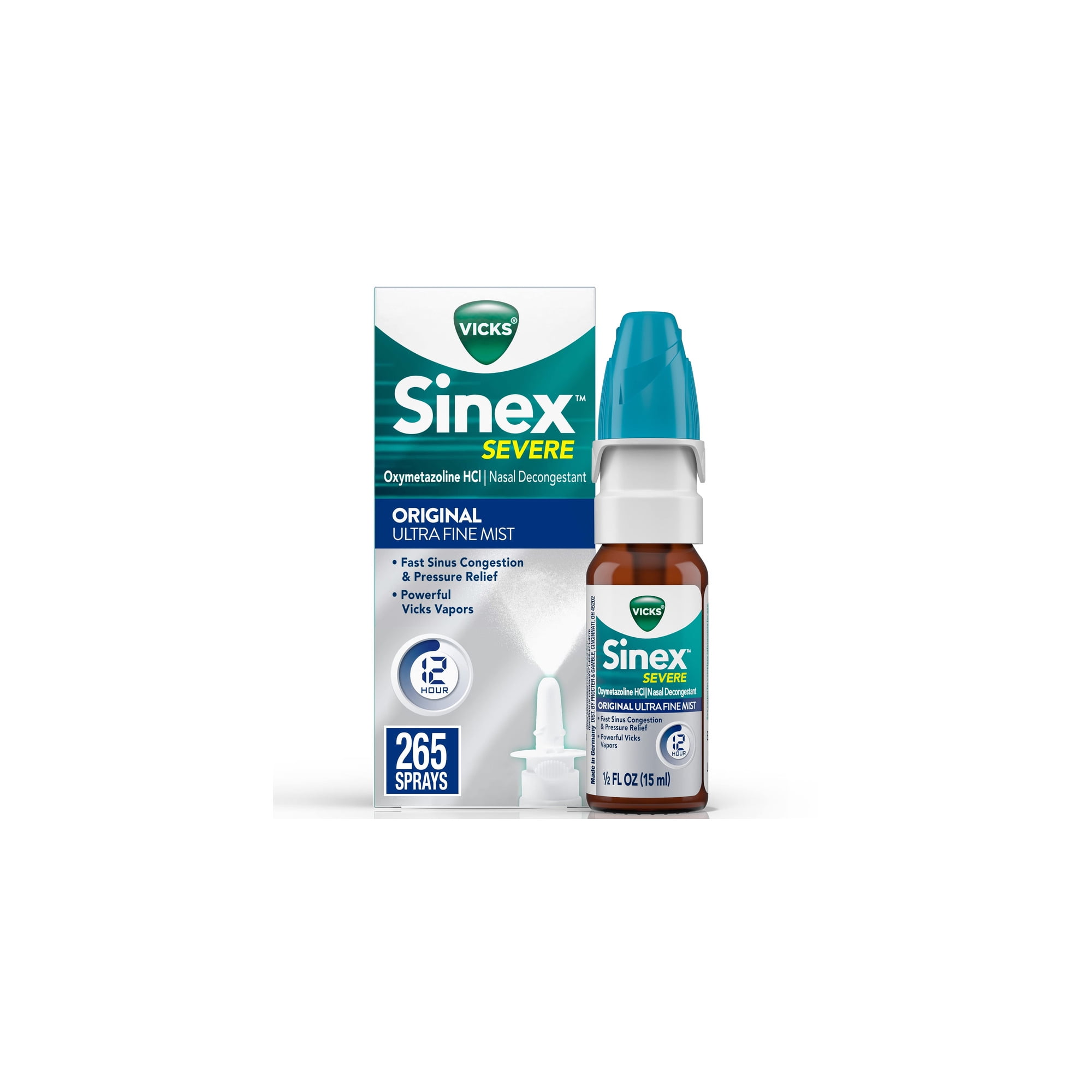 Vicks Sinex Severe Original Ultra Fine Mist Nasal Decongestant Spray 0. ...