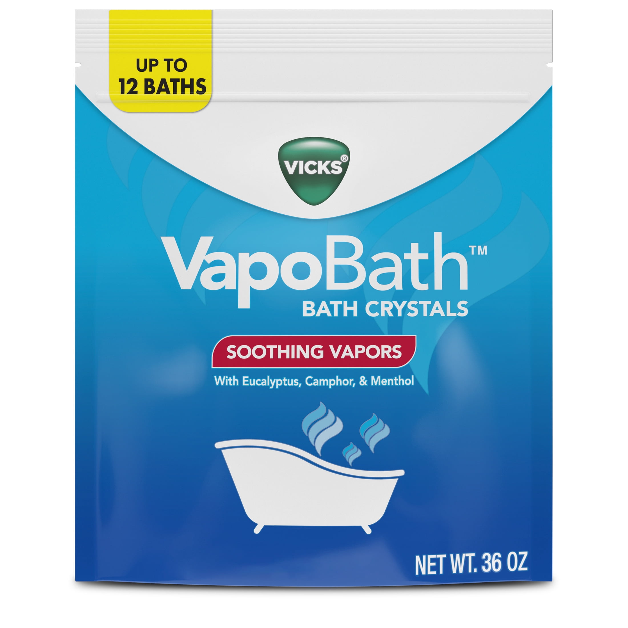 Vicks VapoBATH 36 oz - Powerful Soothing Bath Crystals with VapoRub ...
