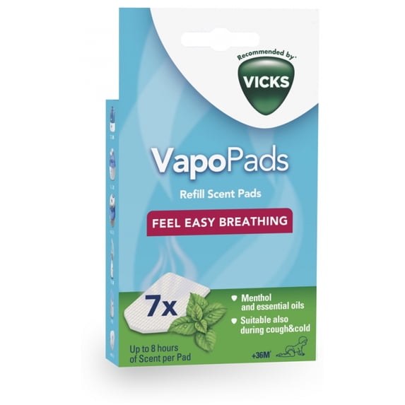 Vicks VapoPads Menthol Scented Refills for Humidifiers and Diffusers 7 ...