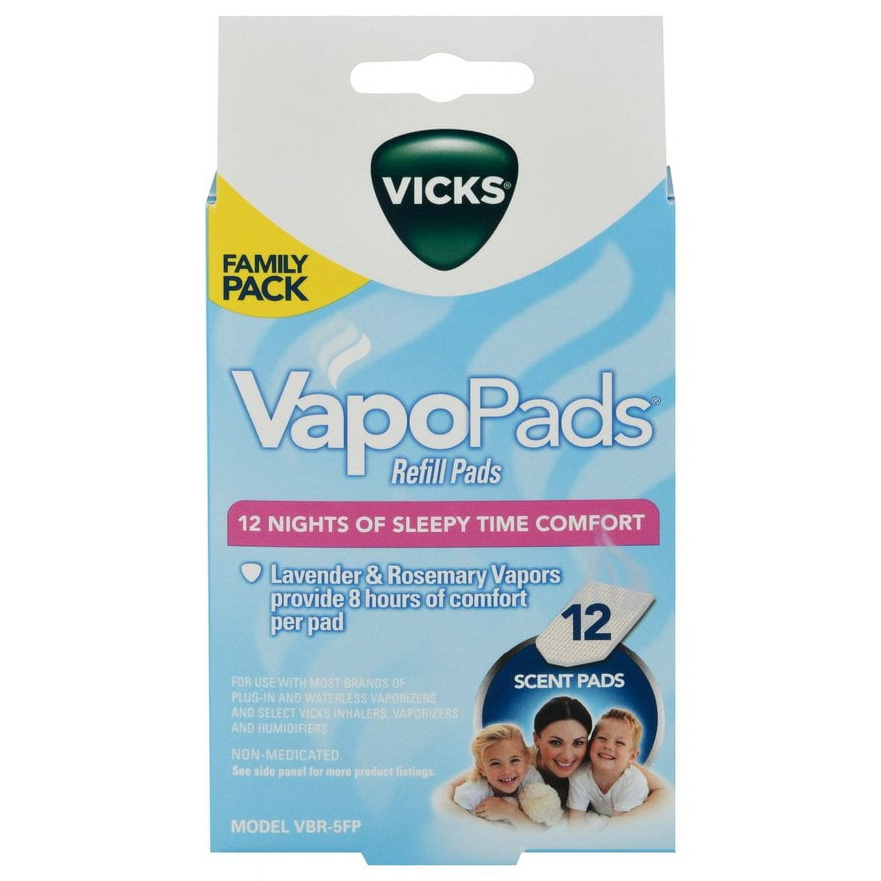 Vicks VapoPads Refill Pads - Lavender & Rosemary - 12 ct (Packaging May ...