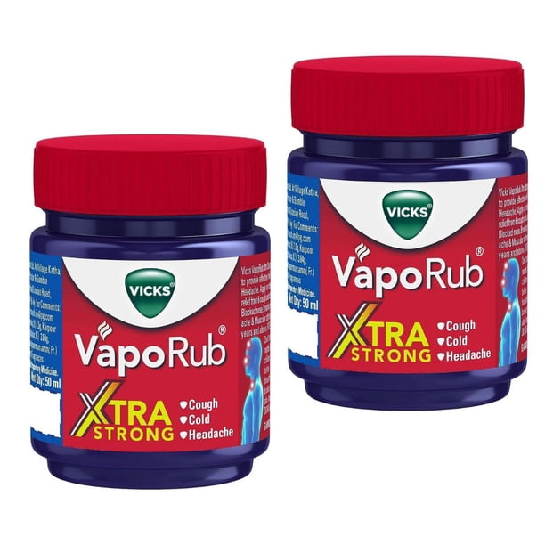 Vicks VapoRub Xtra Strong 50ml – Cough, Cold, Headache Relief - Walmart ...
