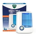 Vicks V750 Warm Moisture Humidifier, 400 sq ft, Blue, with Scent Pad ...