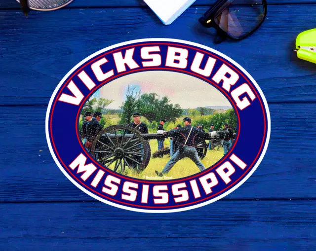 Vicksburg Mississippi Decal Sticker Civil War Military Park Ms Phone ...