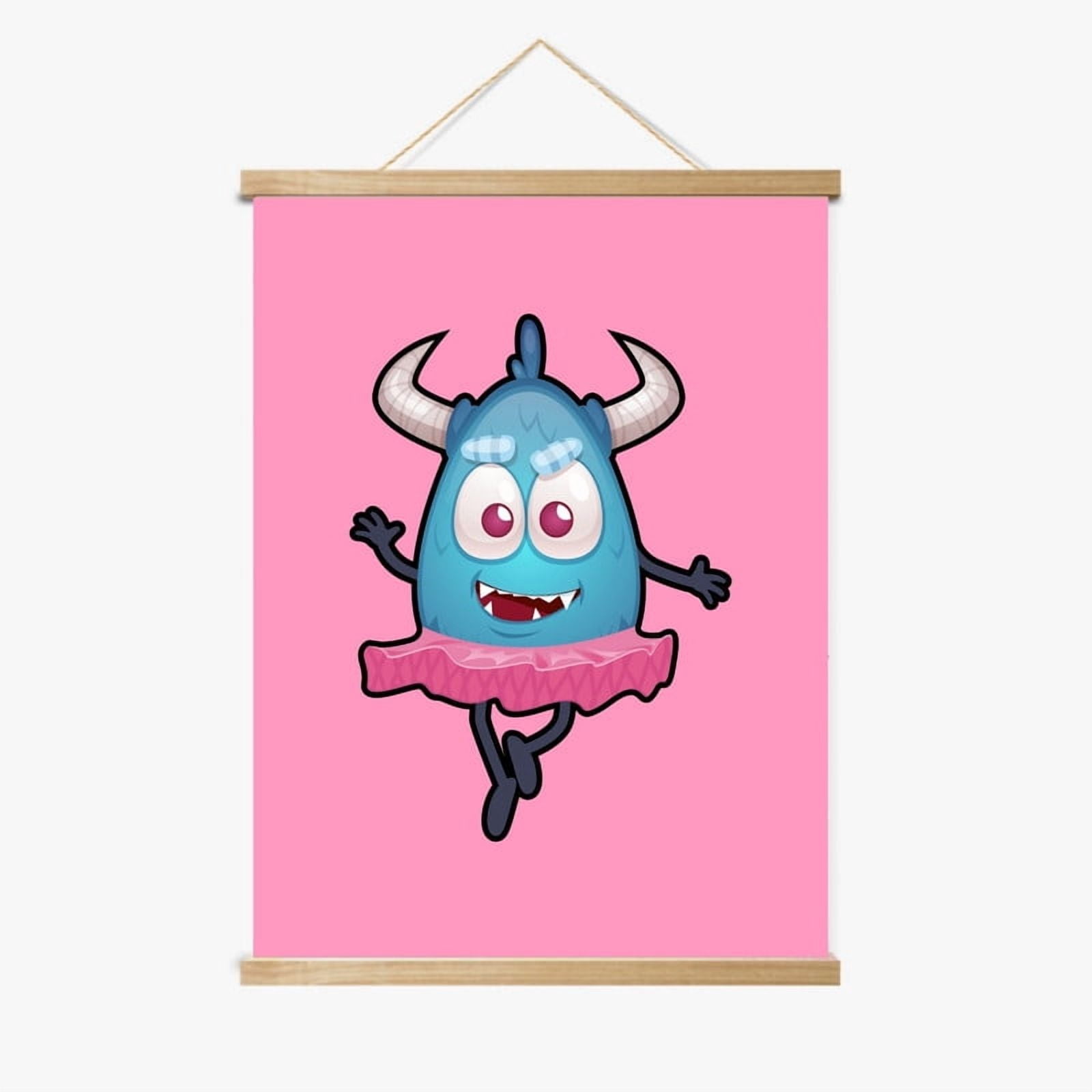 Vicky the Viking Monster Magnetic Wood Frame Hanger by Dancing Littles ...