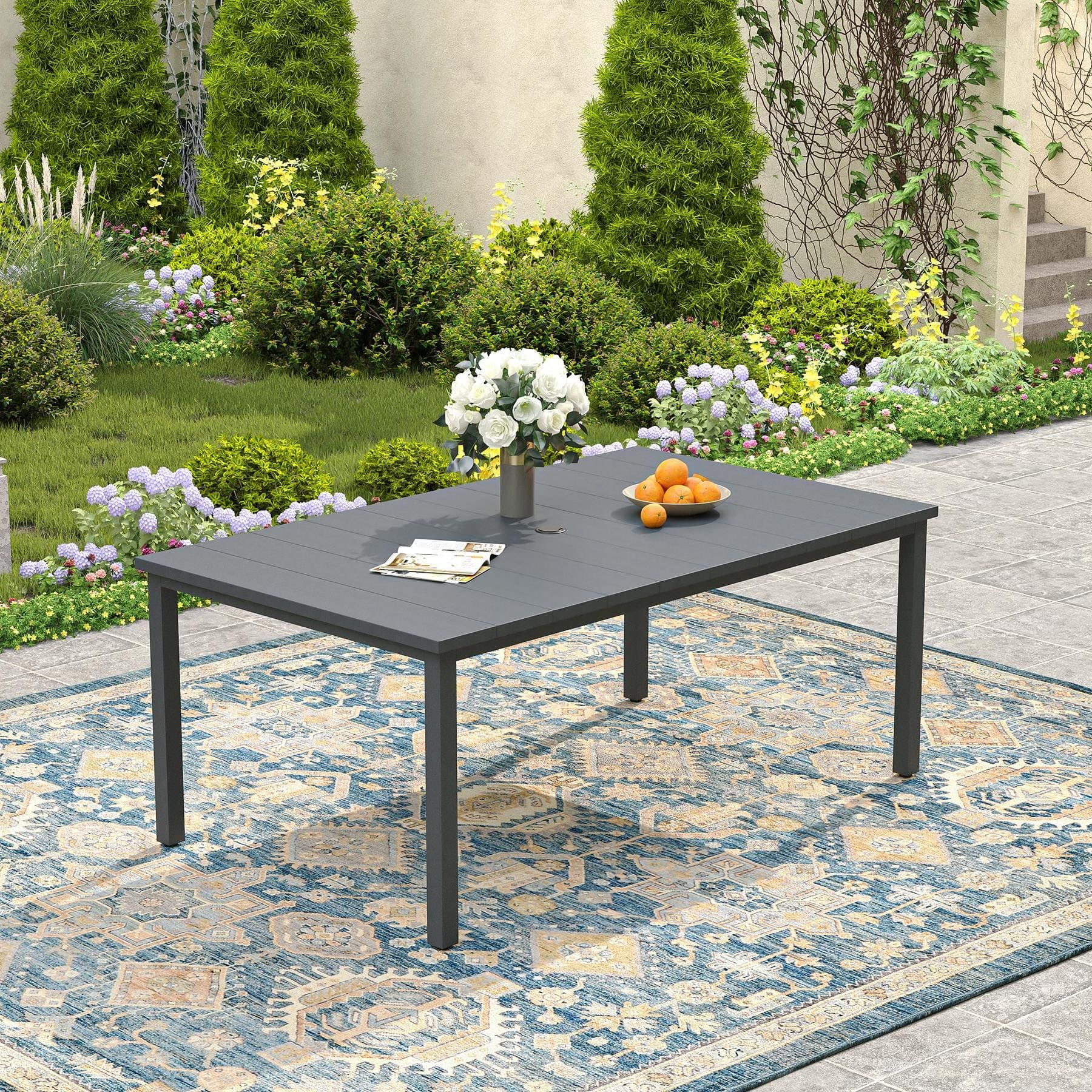 6 Person Patio Table With Umbrella Hole