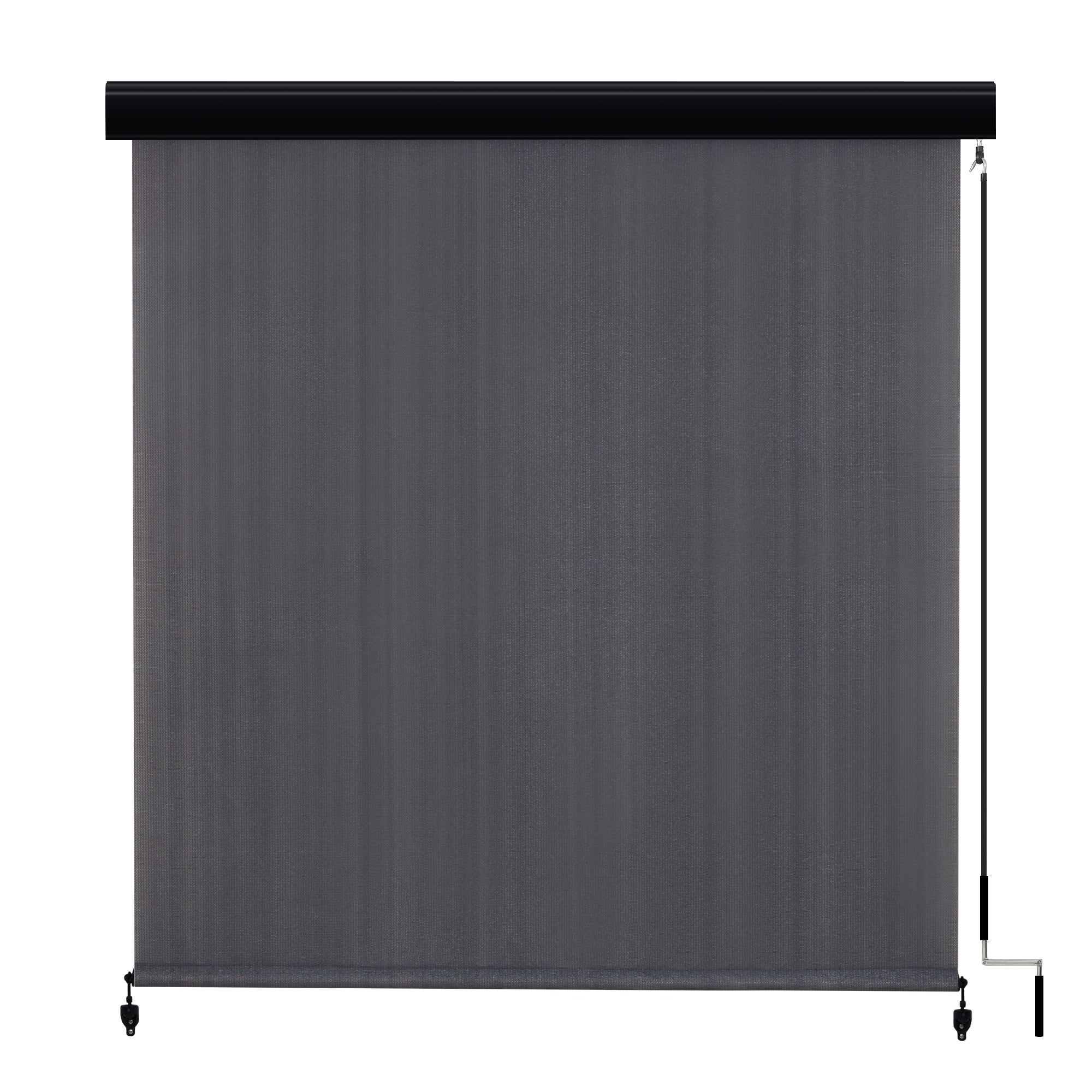 Vicllax Outdoor Blind Sun Roller Shade for Patio Porch Aluminum Casing ...
