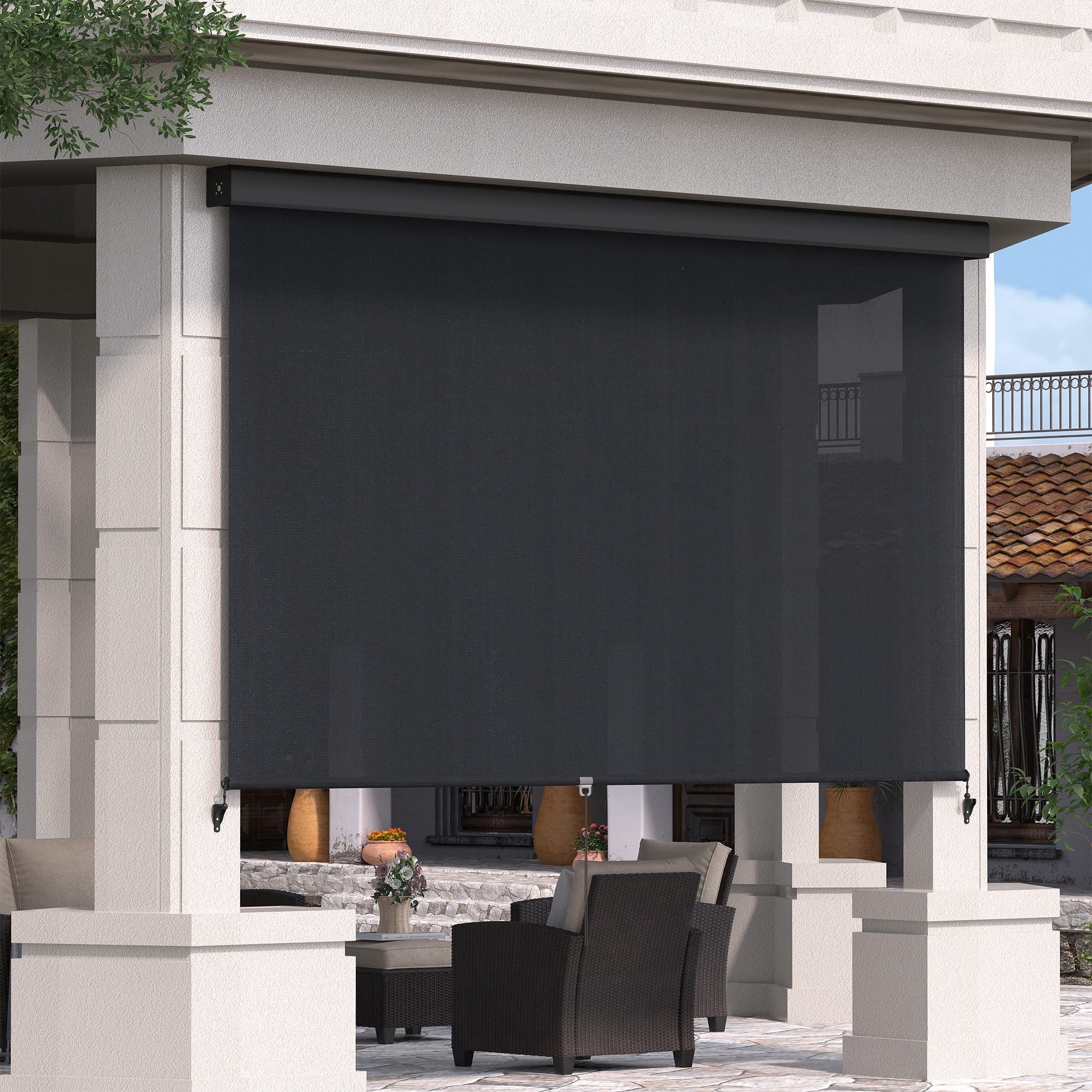 Customer reviews for Vicllax Outdoor Patio Blinds Sun Shades Spring ...