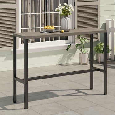 3 in 1 Cool Bar Table Beer and Wine Cooler Rattan Patio Bar Tables ...