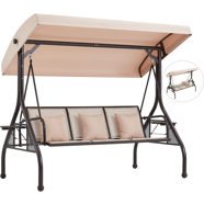 Mainstays Lawson Ridge 2-Seat Steel Outdoor Freestanding Porch Swing ...