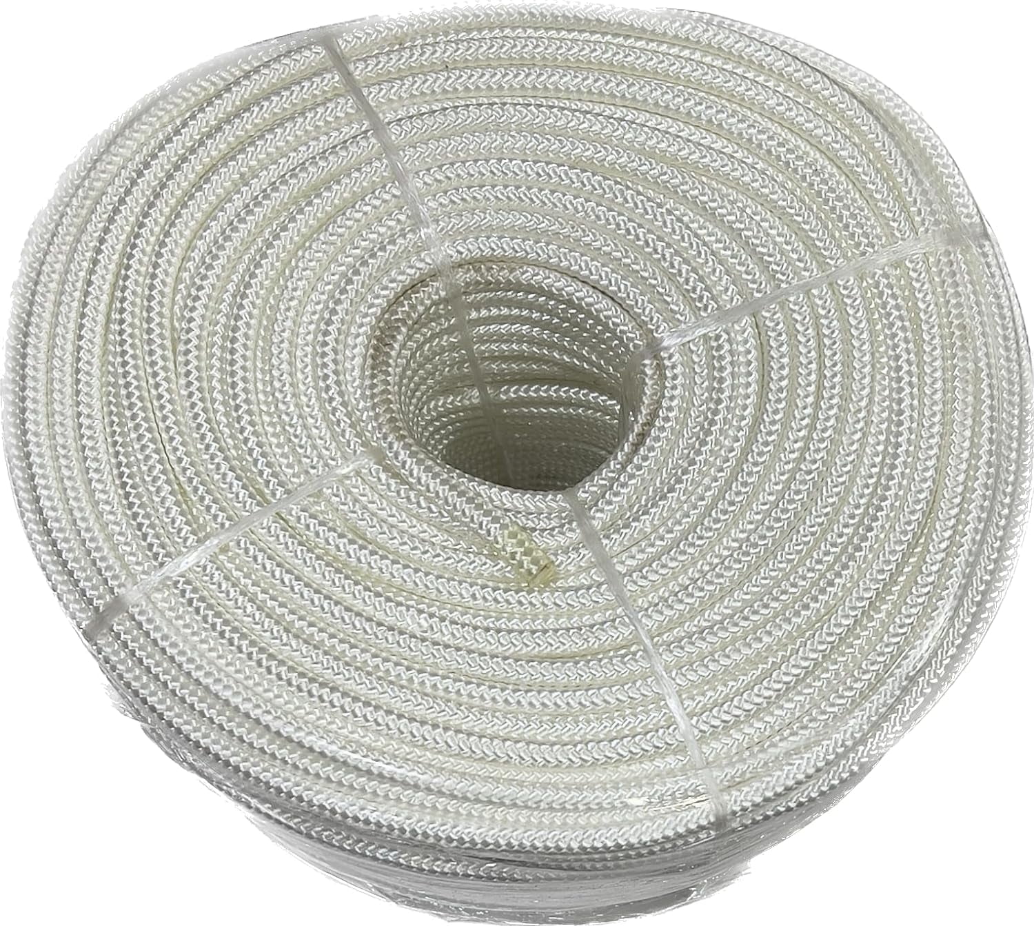 Vico Marine 1/4 Inch White Braided Polyester Rope – 500 Foot Roll ...