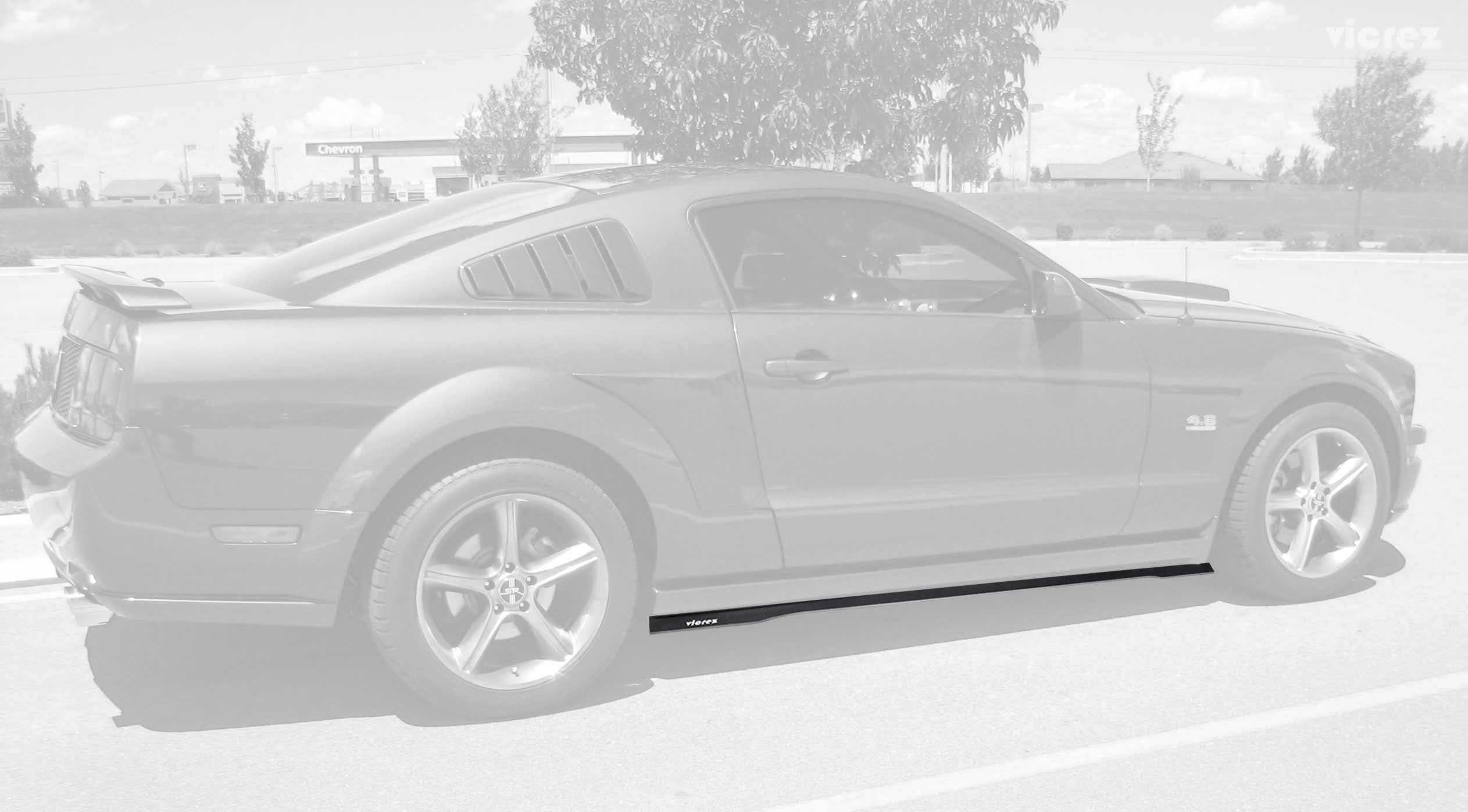Vicrez Ford Mustang 2005-2014 VZ Style Side Splitters vz100645 ...