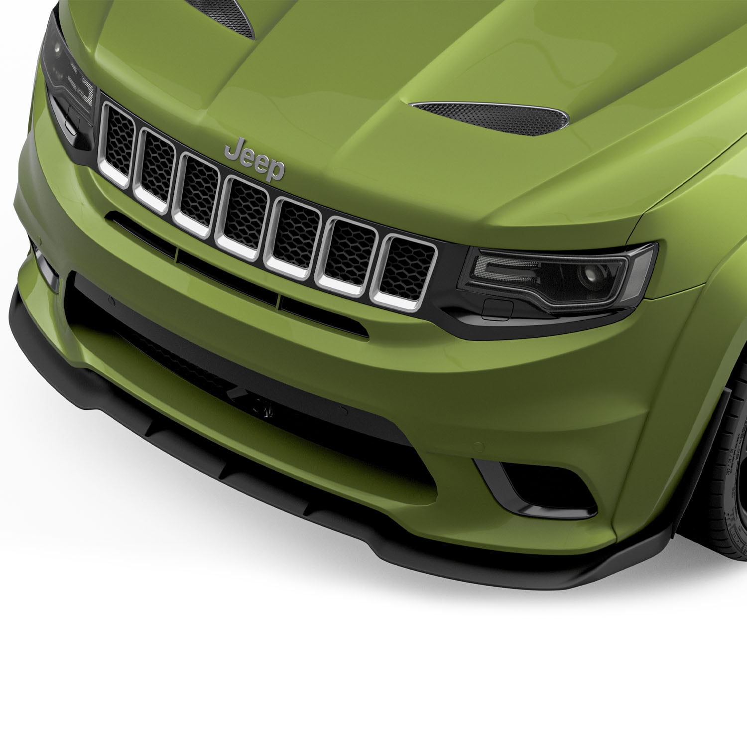 Vicrez Front Lip Demon Style vz101925 for Jeep Grand Cherokee SRT 2012 ...