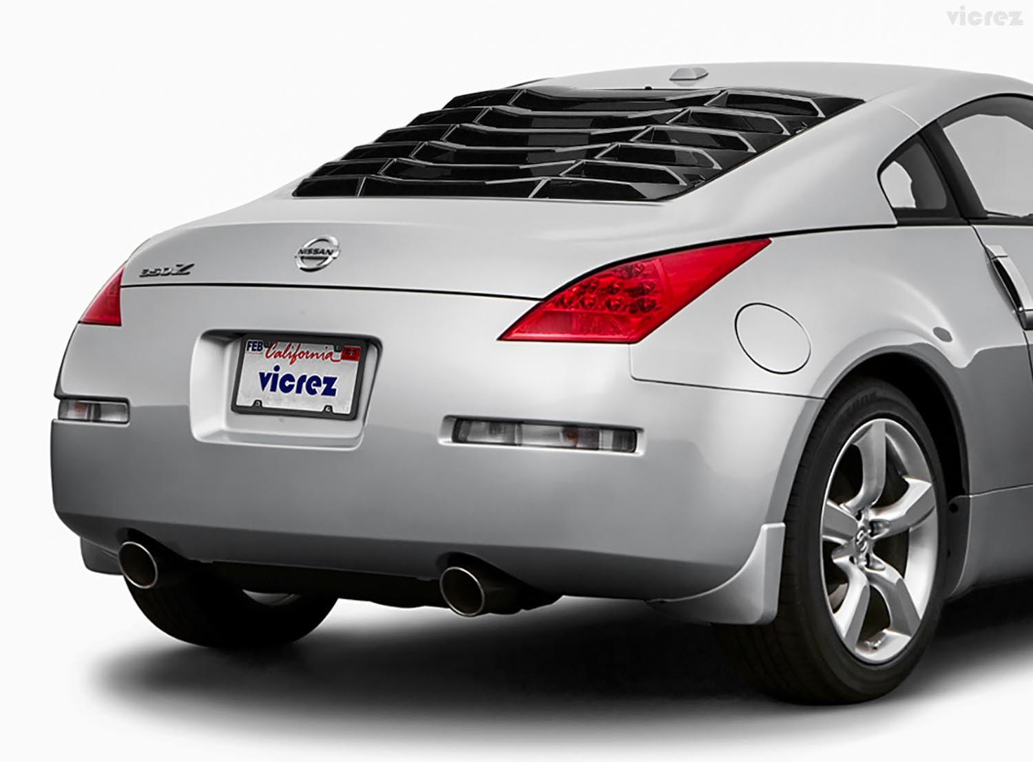 Vicrez LV Rear Window Louvers vz101712| Nissan 350z 2003-2008 - Walmart.com