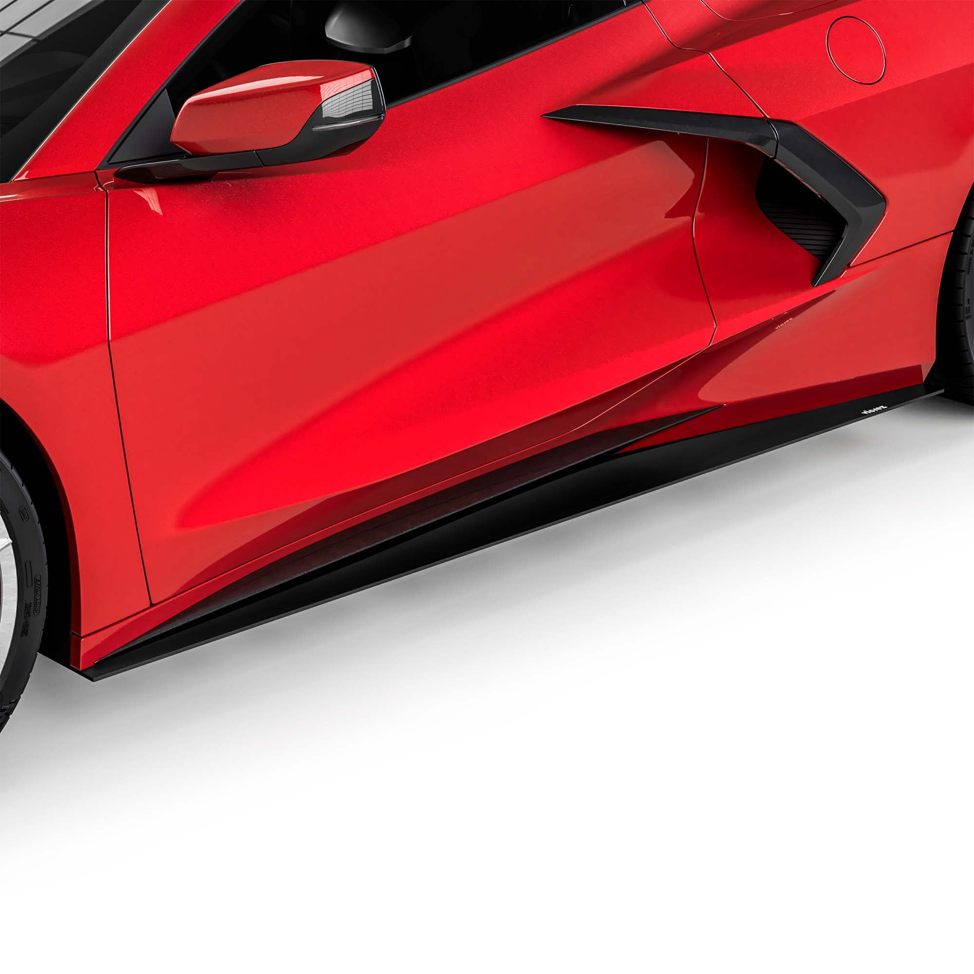 Vicrez R1 Side Skirt Splitters vz102104 | Chevrolet Corvette C8 2020 ...
