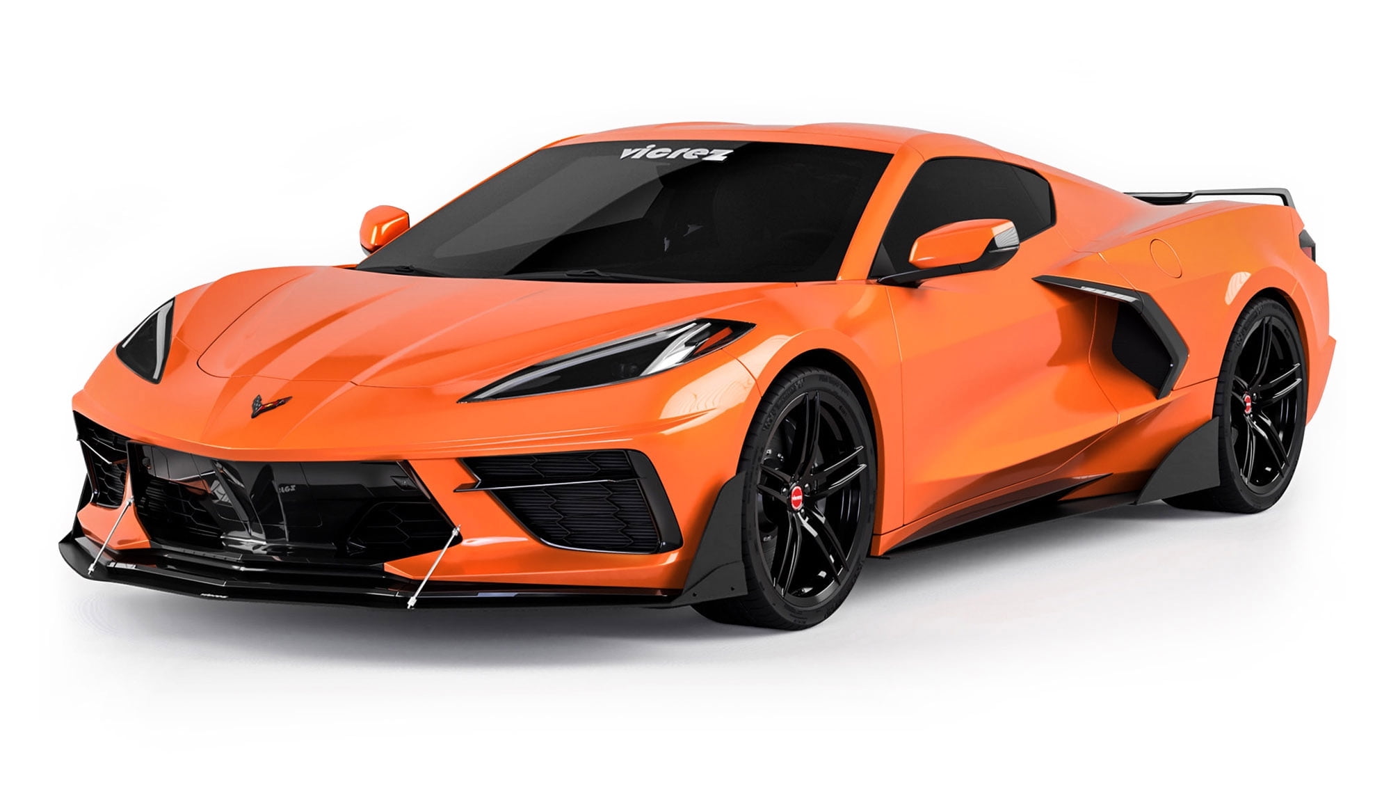 Vicrez VZR1 Aero Splitter Package vz101882 | Chevrolet Corvette C8 2020 ...