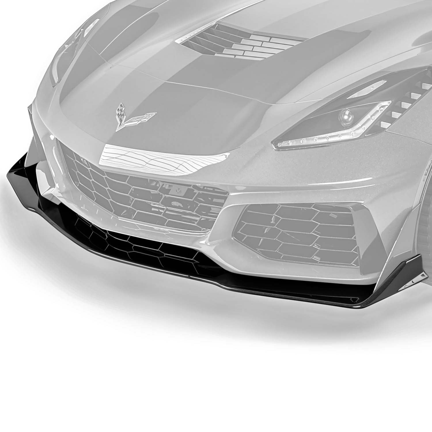 Vicrez VZR1 Style Front Lip for Chevrolet Corvette C7 2014-2019 ...