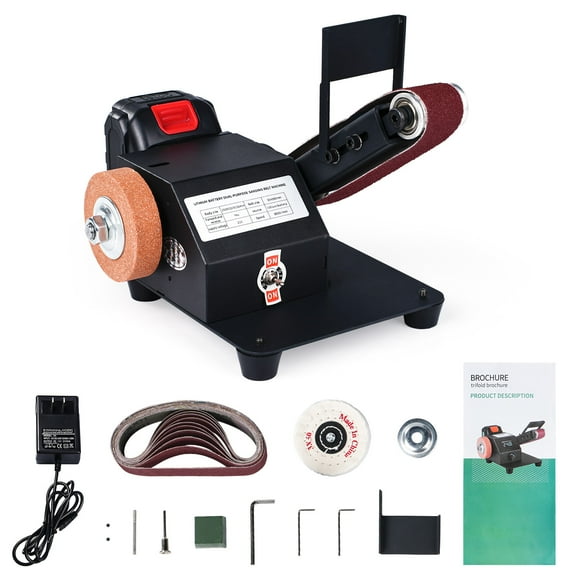 Victool 250W Mini Multifunctional Belt Sander Electric Bench Grinder ...