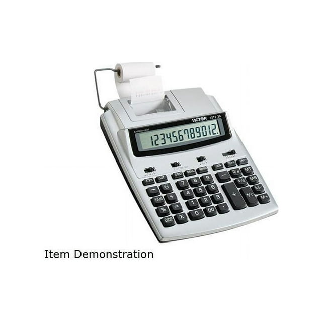 Victor 1212-3A AntiMicrobial Two-Color Printing Calculator, 12-Digit ...