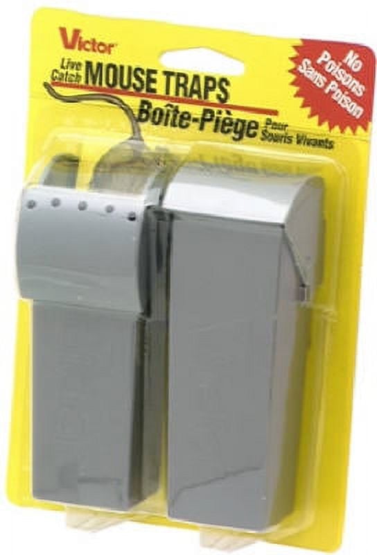 Victor 2 Pack Plastic Live Catch Mouse Trap Captures Pest Alive, Each ...