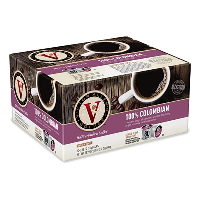 Victor Allen's Coffee 100% Colombian, Medium Roast, 80 Count, Single ...