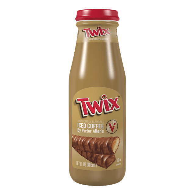 Victor Allen's Coffee Twix Flavor, Ready-to-Drink Iced Latte, Cold & Delicious, 13.7 oz Bottles ...