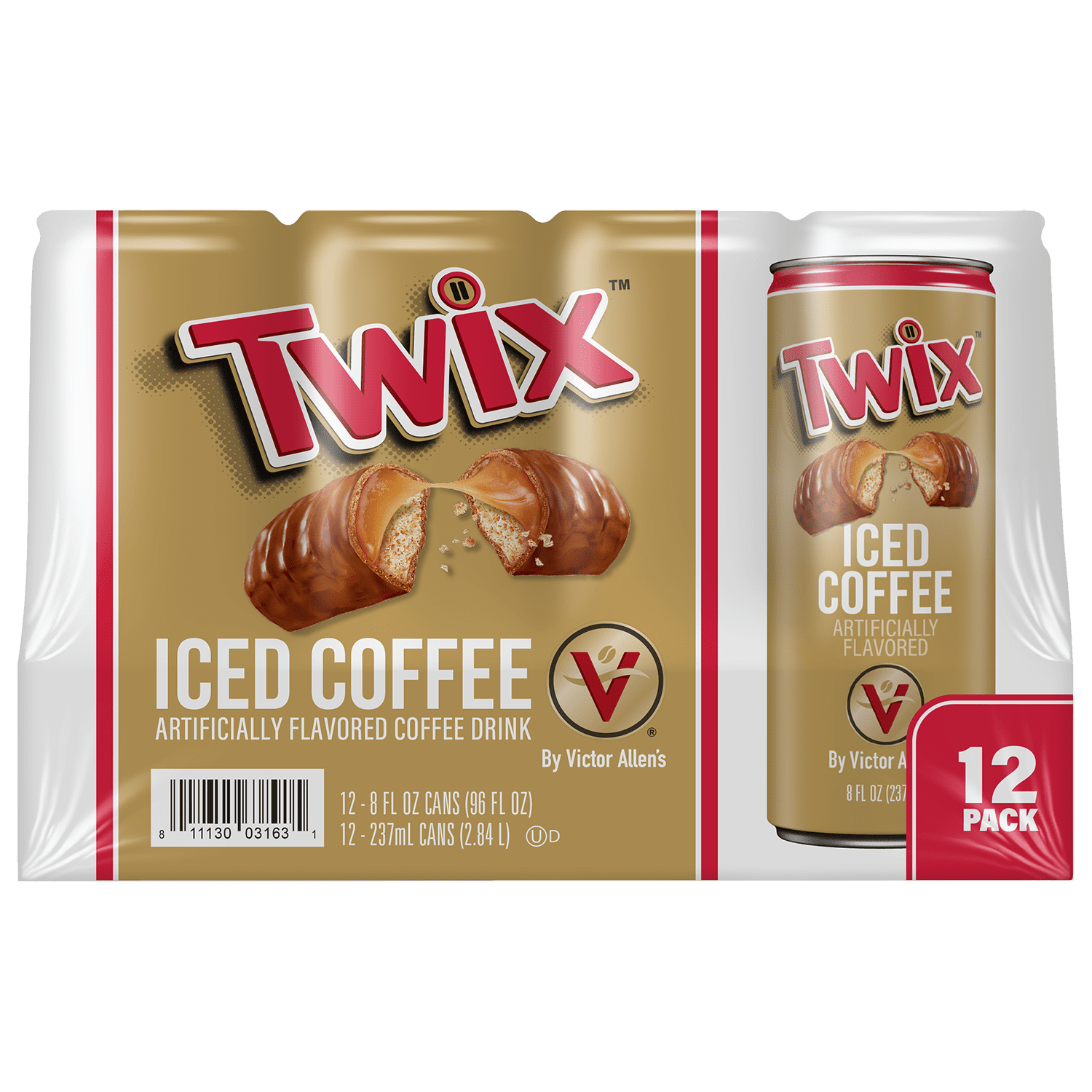 Victor Allen's Flavored Twix Iced Coffee, Ready-to-Drink, 8 Fluid Ounce ...