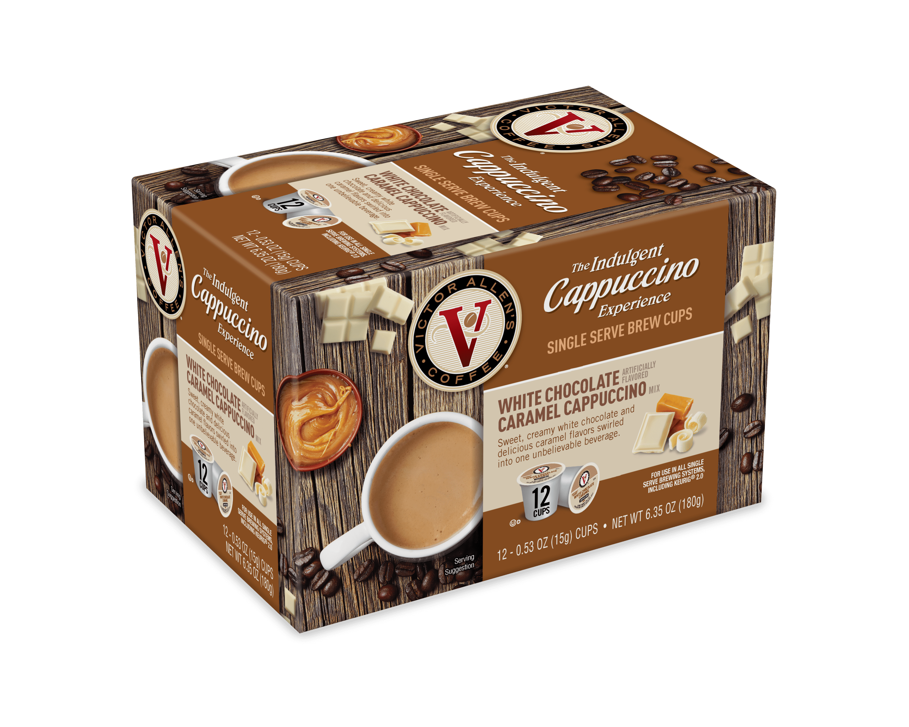 Victor Allen's Coffee White Chocolate Caramel Cappuccino 6-12 count ...