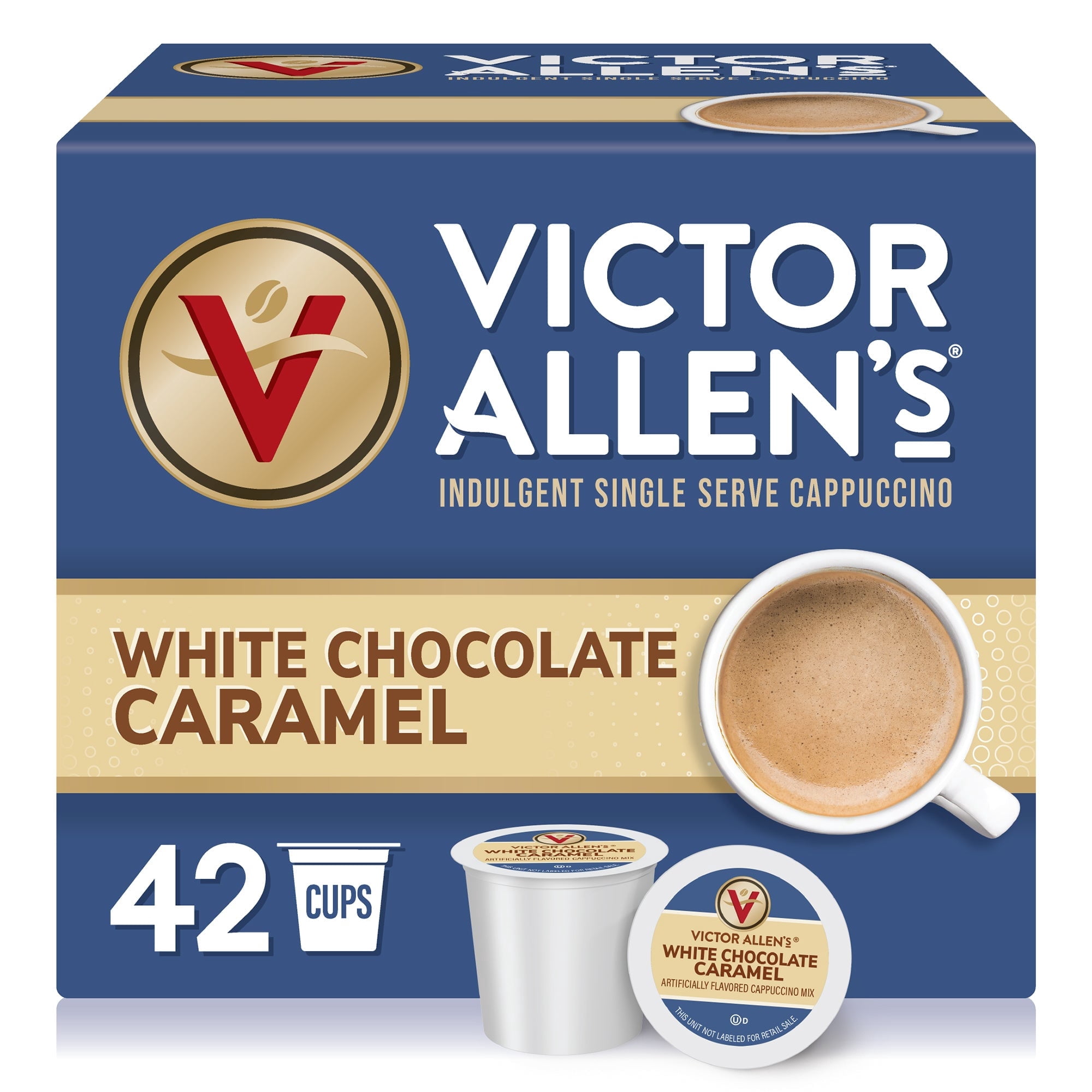 Victor Allen's Coffee White Chocolate Caramel Flavored Cappuccino, 42 ...