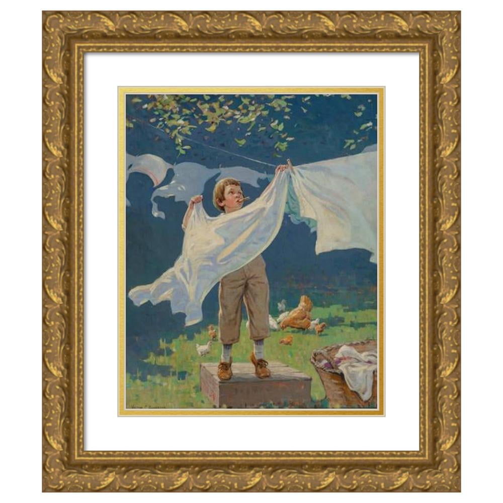 Victor Coleman Anderson 20x24 Gold Ornate Framed and Double Matted ...