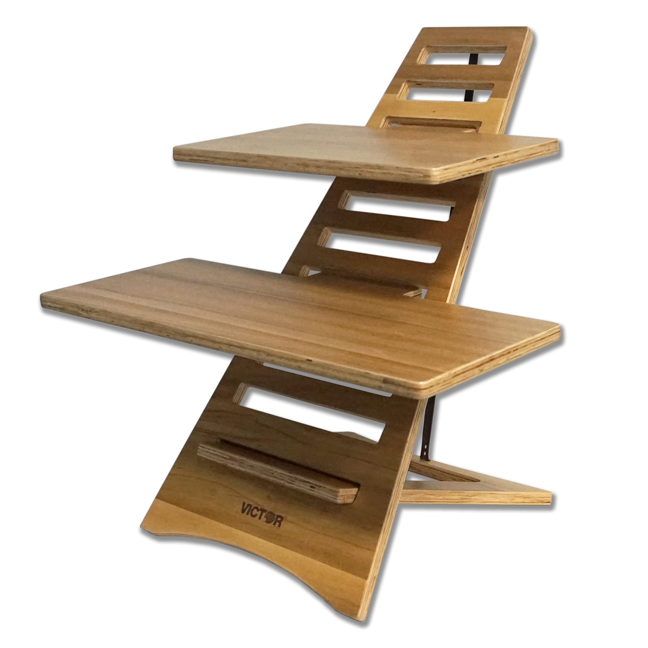 Victor DC175A High Rise Collection Acacia Wood Adjustable Laptop Stand ...