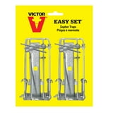 Victor Easy Set Gopher Trap, 2-Pack, Galvanized Steel, For All Soil ...