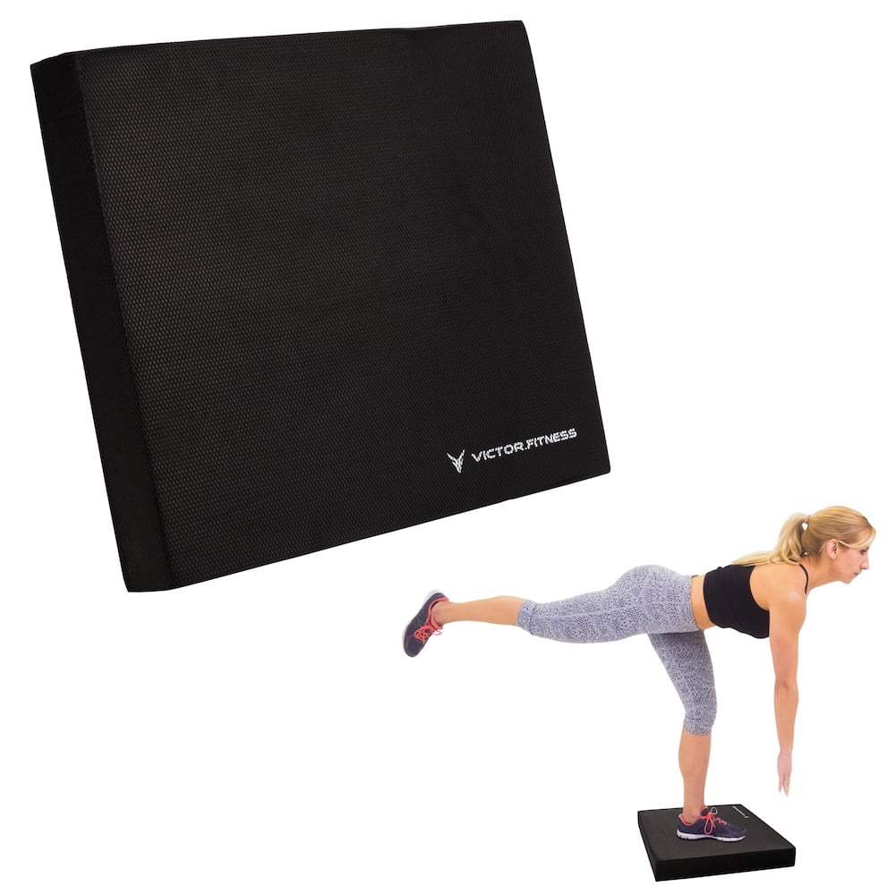 Victor.Fitness VFBMBK (Black)Non-Slip Balance Foam Mat for Stability ...