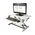 Victor High Rise Height Adjustable Compact Standing Desk with Keyboard ...