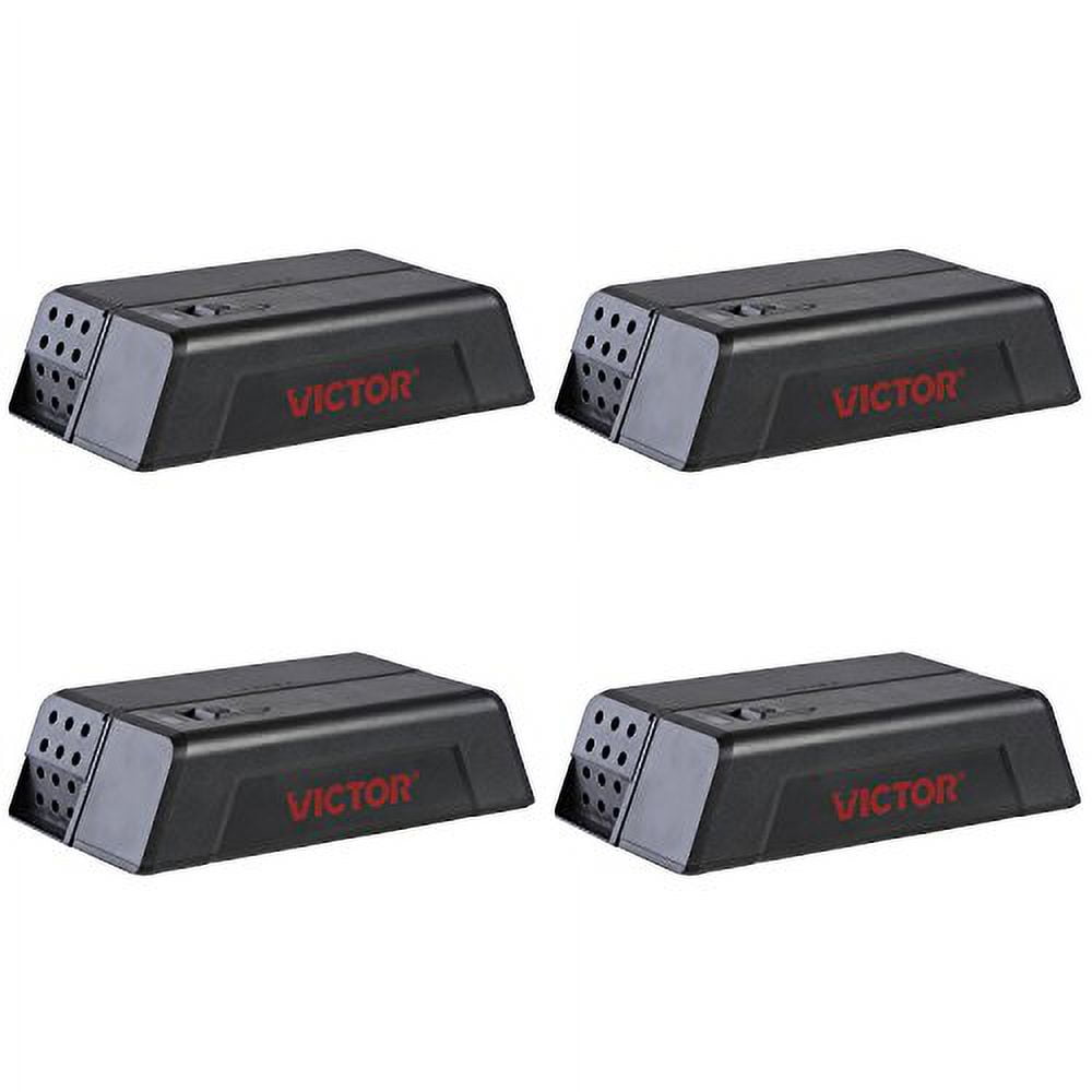 Victor M250S Electronic Mouse Trap , Black , 4 Traps - Walmart.com
