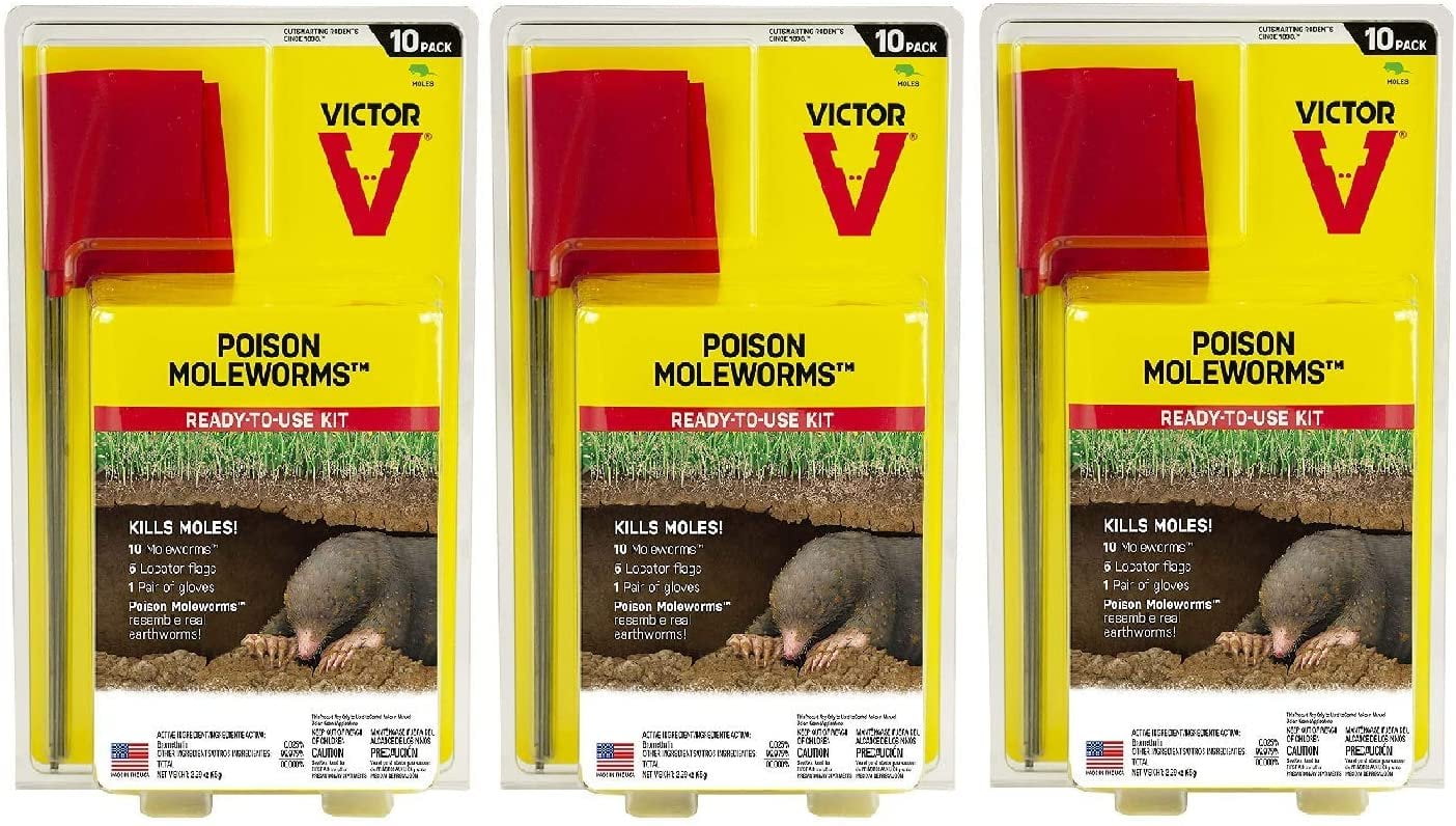 Victor M6009 Poison Moleworms, Yellow - Thr k - Walmart.com
