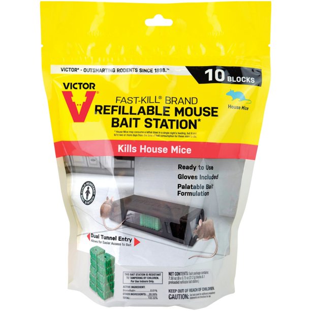 Victor M922 Fast-Kill Brand Ready-to-Use Refillable Mouse Station â ...
