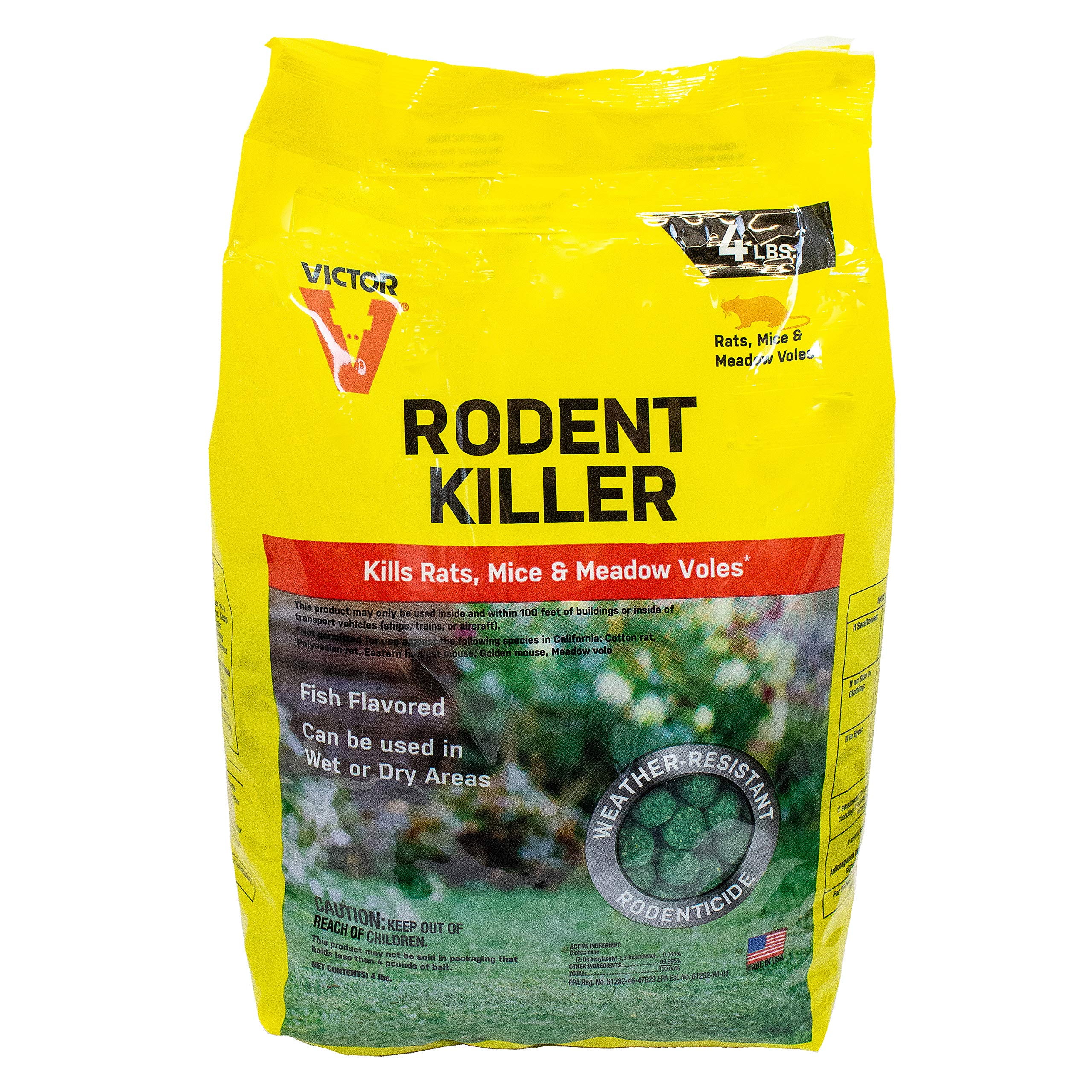Victor M925 Ready-to-Use Rodent Killer, Kills Rats, Mice, Meadow Voles ...
